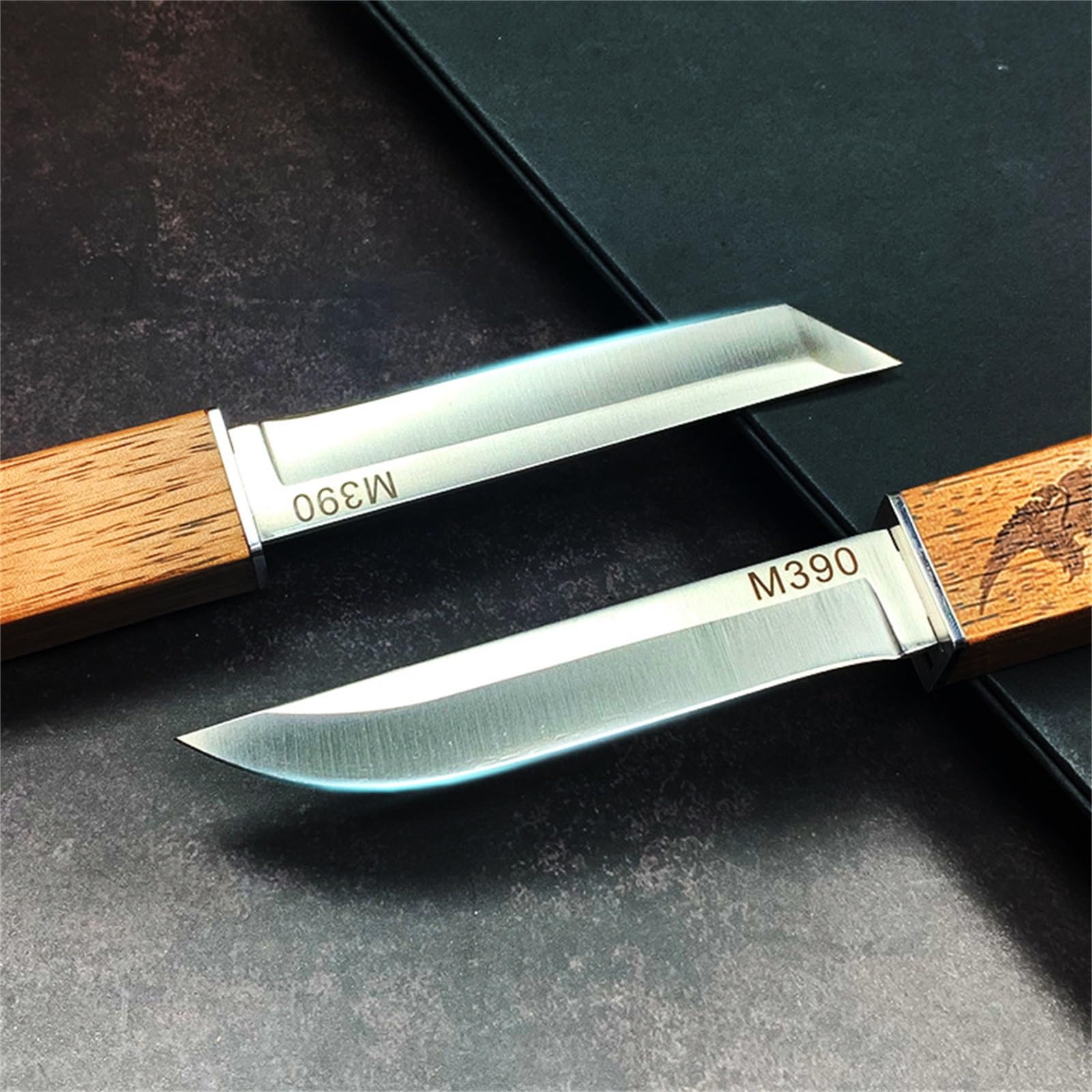 ichuanyi 2 In 1 Dragon And Phoenixs Double Blades Knife Set, Camping Knives, Stainless Steel Knife Perfect for Cutting Meat, Vegetables & Fruit