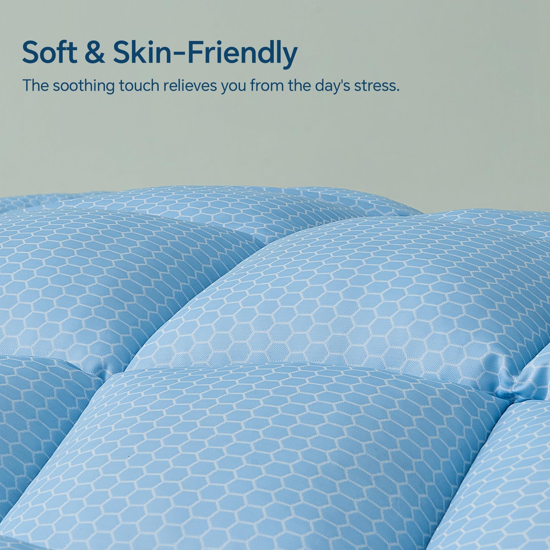 BEDELITE Pillow Top Mattress Topper for Back Pain Relief(1200GSM Down Alternative), Cooling Mattress Topper Queen Size for Hot Sleepers, Extra Thick Quilted Mattress Pad Cover with 8"-21" Deep Pocket