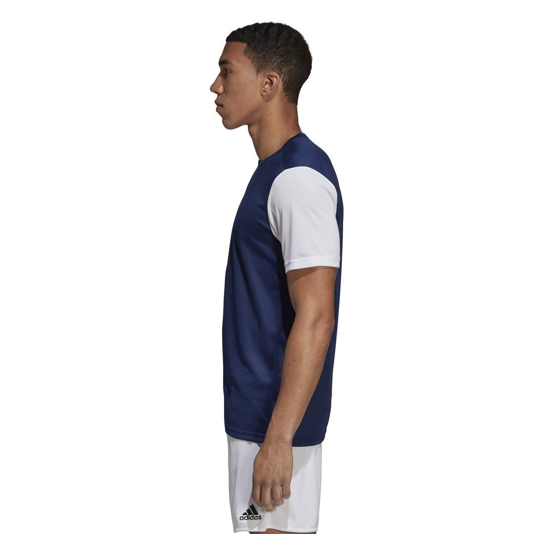 adidas Originals Mens Estro 19 JSY Jersey, Dark Blue/White, Large US