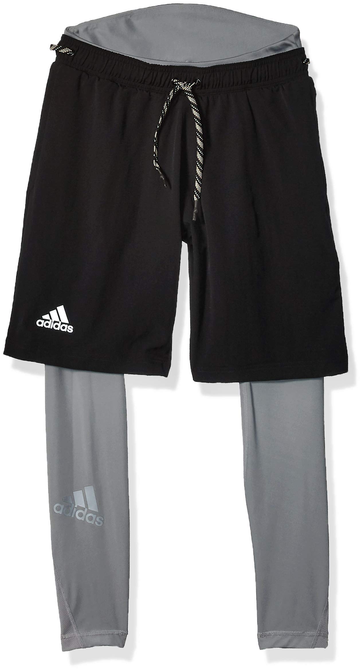 adidas 2in1 Tennis Short, Black, Large