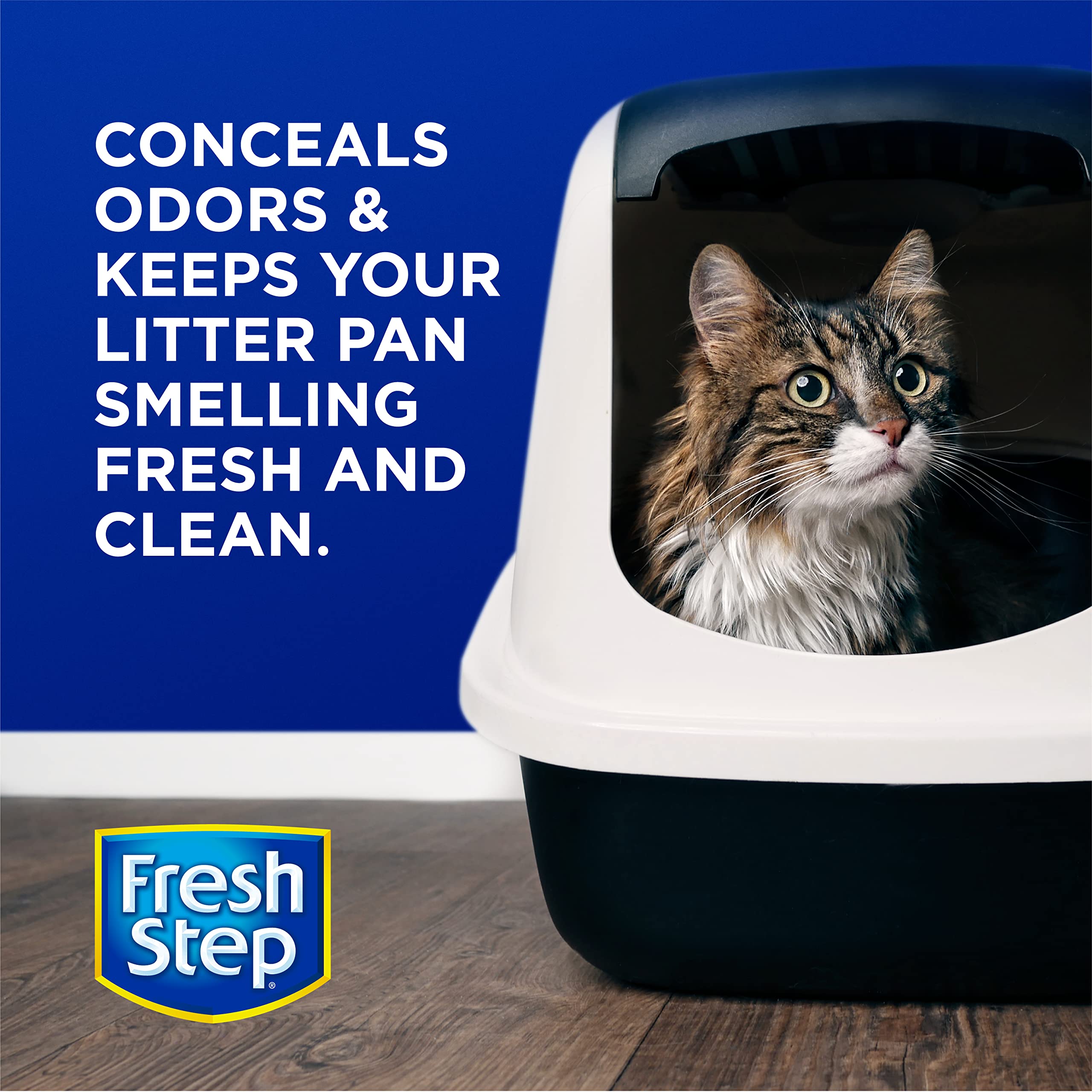 Fresh Step Cat Litter Crystals | Cat Litter Box Deodorizer Product for All Cats | Combats Cat Odors and Neutralizes Smells | Summer Breeze Scent, 15 Oz - 6 Pack