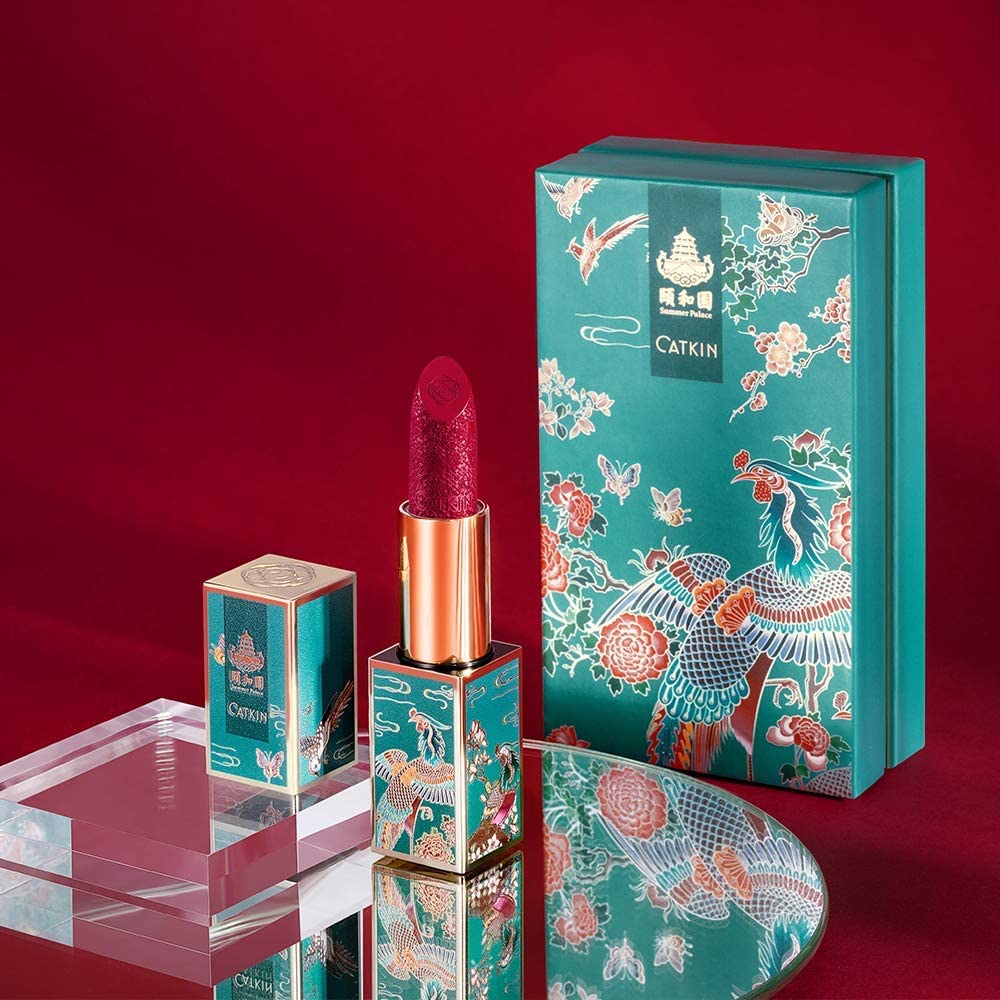 Catkin Rouge Matte Lipstick, Waterproof Long Lasting Satin Moisturizing Smooth Soft 0.13 Ounce-Chinese Style (CR139)