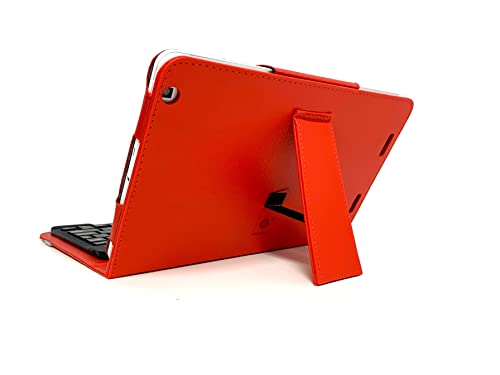 Android Tablet 10" Display 4G LTE Tablets Phone with Dual SIM 32GB + 128GB SD Slot 6000 mAh WiFi GPS Bluetooth Keyboard + Case β Red