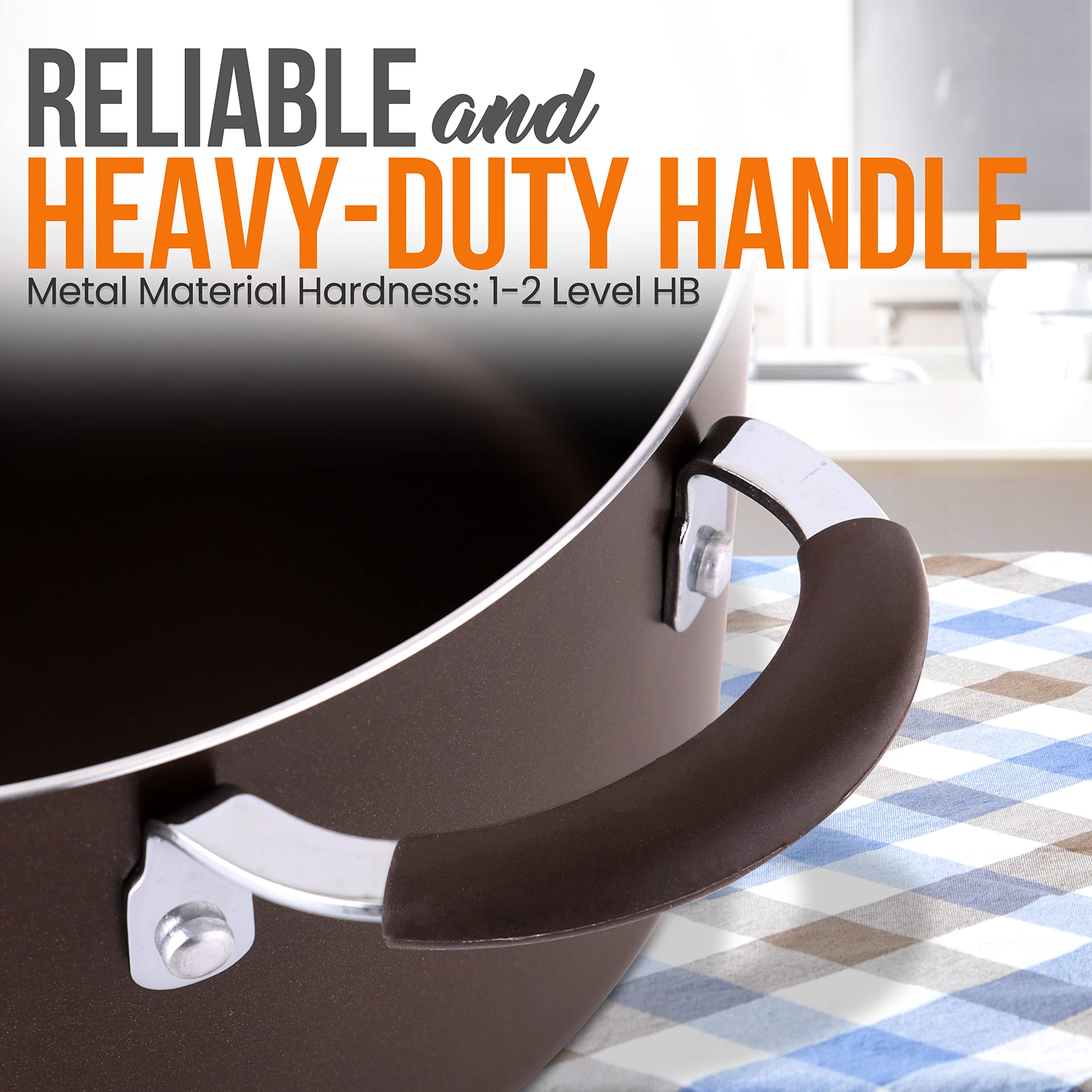 NutriChef Dutch Oven Pot with Lid - Non-Stick High-Qualified Kitchen Cookware with See-Through Tempered Glass Lids,5 Quart (Works with Models: NCCW14SBLU & NCCW20SBLU)NCCW14SBLUDOP