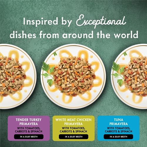 Fancy Feast Elegant Medley Primavera Collection Cat Food (Case of 2),Turkey, Tuna & Chicken, 36 ounces