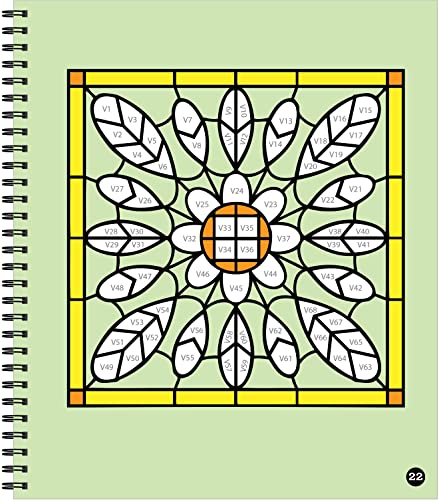 Brain Games - Sticker by Number: Stained Glass (28 Images to Sticker)