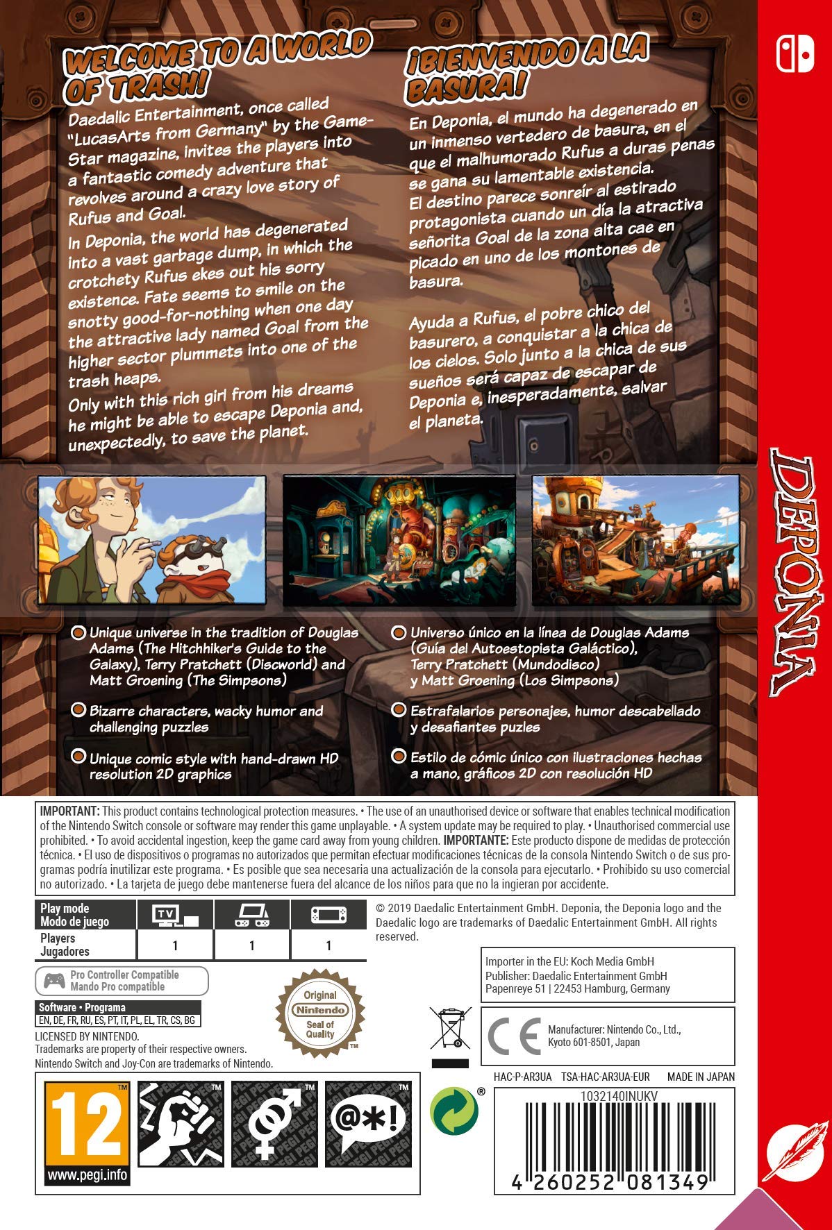 Deponia NSW (Nintendo Switch)