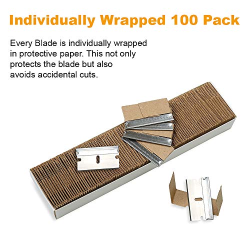 CANOPUS Single Edge Industrial Razor Blades (Razor 100) (Razor 100)
