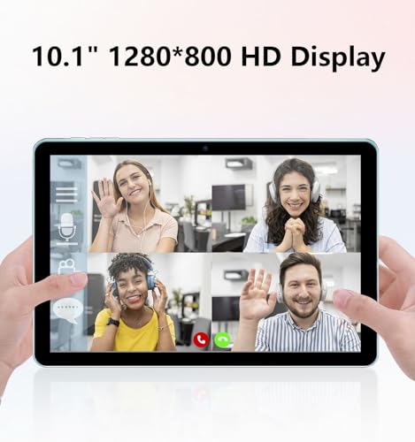 Android Tablet, 10.1 inch Android 13 Tablets 6GB RAM 64GB ROM 1TB Expand, 1280x800 IPS HD Touchscreen,6000mAh Battery, Bluetooth, Dual Camera, GMS, WiFi (Blue)