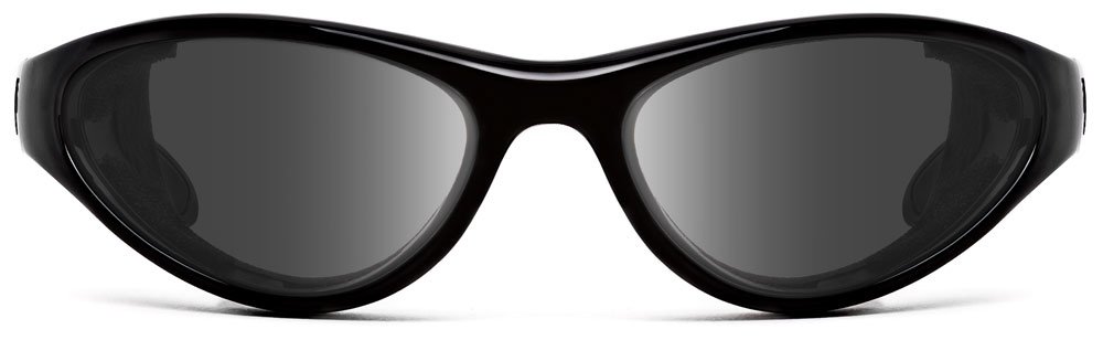 7eye Viento Wind Blocking Sunglasses, Glossy Black, Gray Lenses