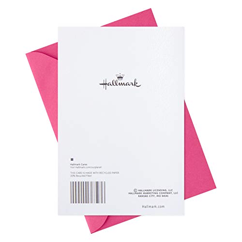 Hallmark Baby Shower Card for Baby Girl (Pink Elephant)