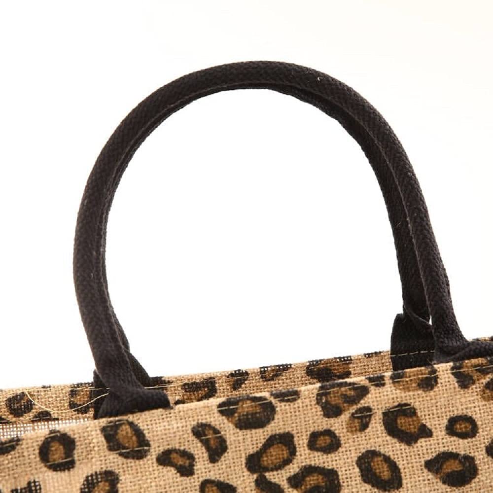 DINYAO Women Summer Beach Shoulder Bags Large Capacity Jute Shopping Tote 16.5x13x7 (Zebra)