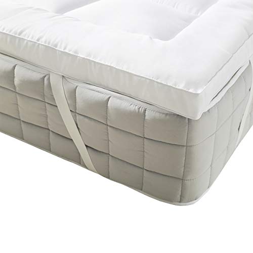 Royal Plush Mattress Topper, California King, 2 Inches Hypoallergenic Overfilled Down Alternative Anchor Bands Mattress Topper