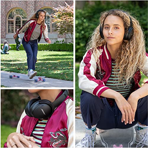 Bose QuietComfort 45 Wireless Noise-Canceling Headphones (Midnight Blue) Bundle with PowerBank + Headphone Stand + USB Adapter + 3.5mm Extender & Splitter + Headphone Cleaning Kit (Renewed)