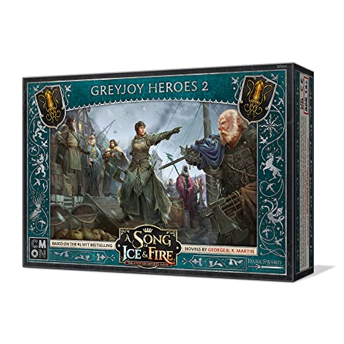 CMON A Song of Ice and Fire Tabletop Miniatures Game Greyjoy Heroes Unit Box #2 | Strategy Game for Teens and Adults | Ages 14+ | 2+ Players | Avg. Playtime 45-60 Minutes | Made Multi Color SIF910