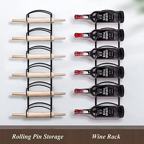 CANYAVE Towel Racks for Bathroom, Towel Rack Wall Mounted Bathroom Towel Holder, Towel Storage for Rolled Bath Shower Hand Towel, 3 Levels x 2pcs (Black)