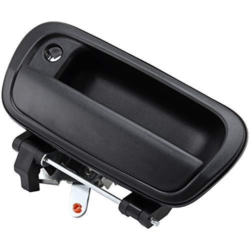 ADP Compatible with Tailgate Handle Latch with Keyhole Toyota Tundra 2000-2006 Rear Exterior Textured Black Tailgate Liftgate Door Latch Replaces - 69090-0C010 690900C010