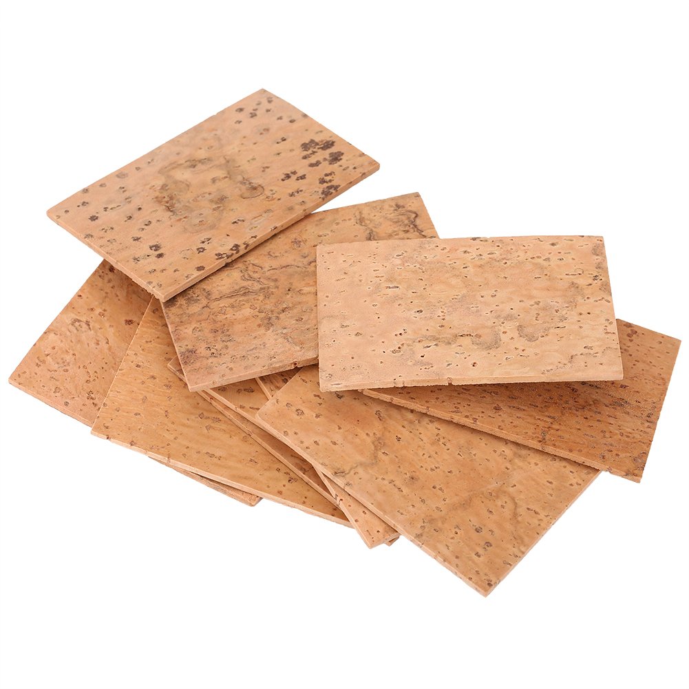 Alto Sax Neck Cork,10 Pcs Universal Sax Saxophone Neck Joint Cork Sheet for Alto/Soprano/Tenor Saxophone Neck Cork Saxophone Cork