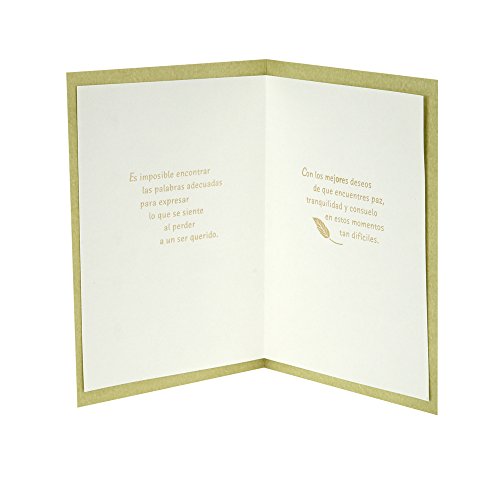 Hallmark Vida Spanish Sympathy Card (Foil Flowers) 0349RZM7021