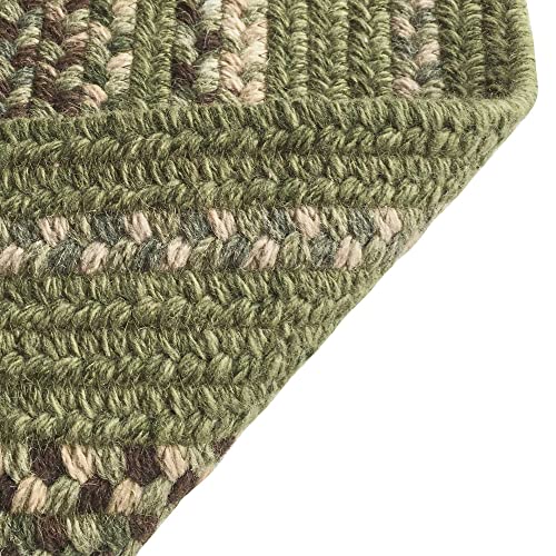 Capel 0392QS04000600265 Bradford Area Braided Rug, 4' x 6', Foliage