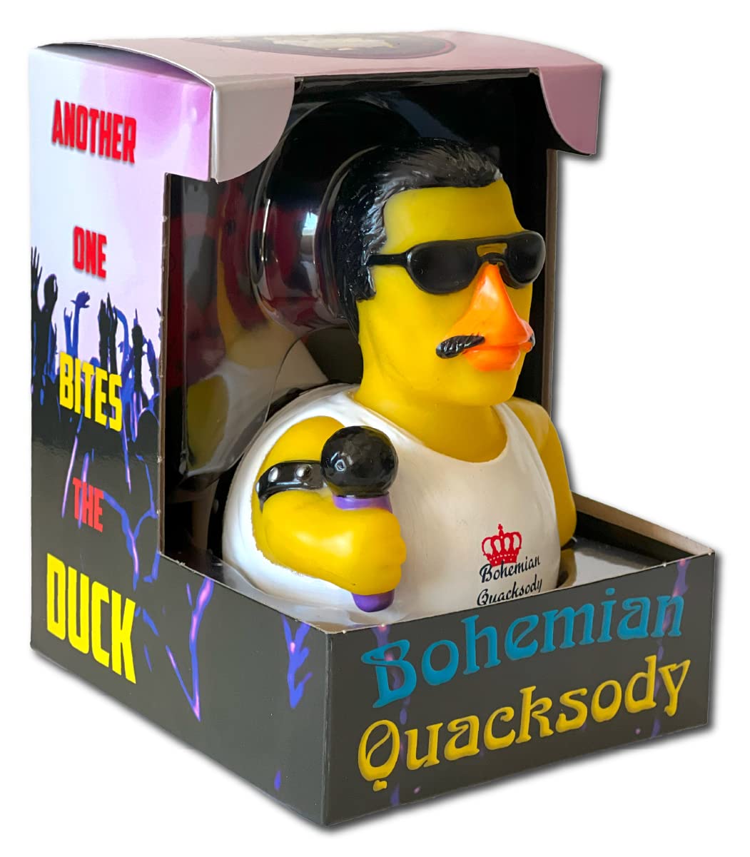 CelebriDucks - Bohemian Quacksody - Floating Rubber Ducks - Collectible Bath Toys Gift for Kids & Adults of All Ages