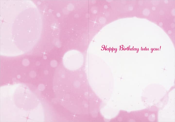 Avanti Press Chipmunk Ballerina Wearing Silver Foil Tiara Funny / Humorous Birthday Card for Her / Woman