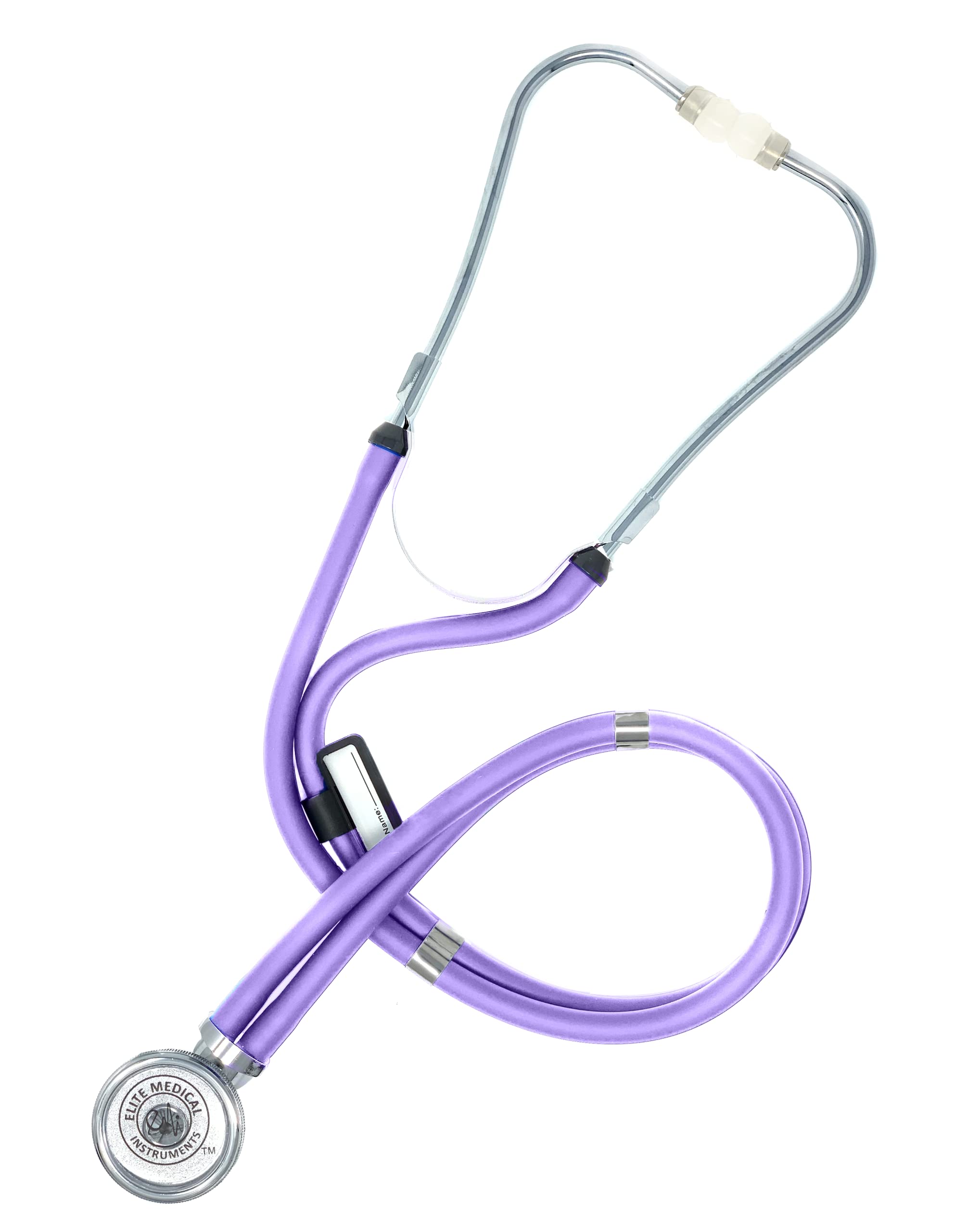 EMI EBE-340 Sprague Rappaport Stethoscope with Black Aneroid Sphygmomanometer Manual Blood Pressure Cuff Set (Lilac/Black)