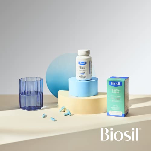 Biosil Healthy Aging - 60 Capsules - Beauty, Vitality & Thyroid Support - with Patented ch-OSA & Selenium - 60 Servings