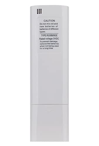 AULCMEET RG58B/BGE Replace AC Remote Controller Compatible with Midea Air Conditioner Remote RG58E1/BGEF RG58E4/BGEF RG58E3/BGEF RG58B1/BGE RG58A2/BGEF RG58A4/BGEF RG58D/BGEF EU1