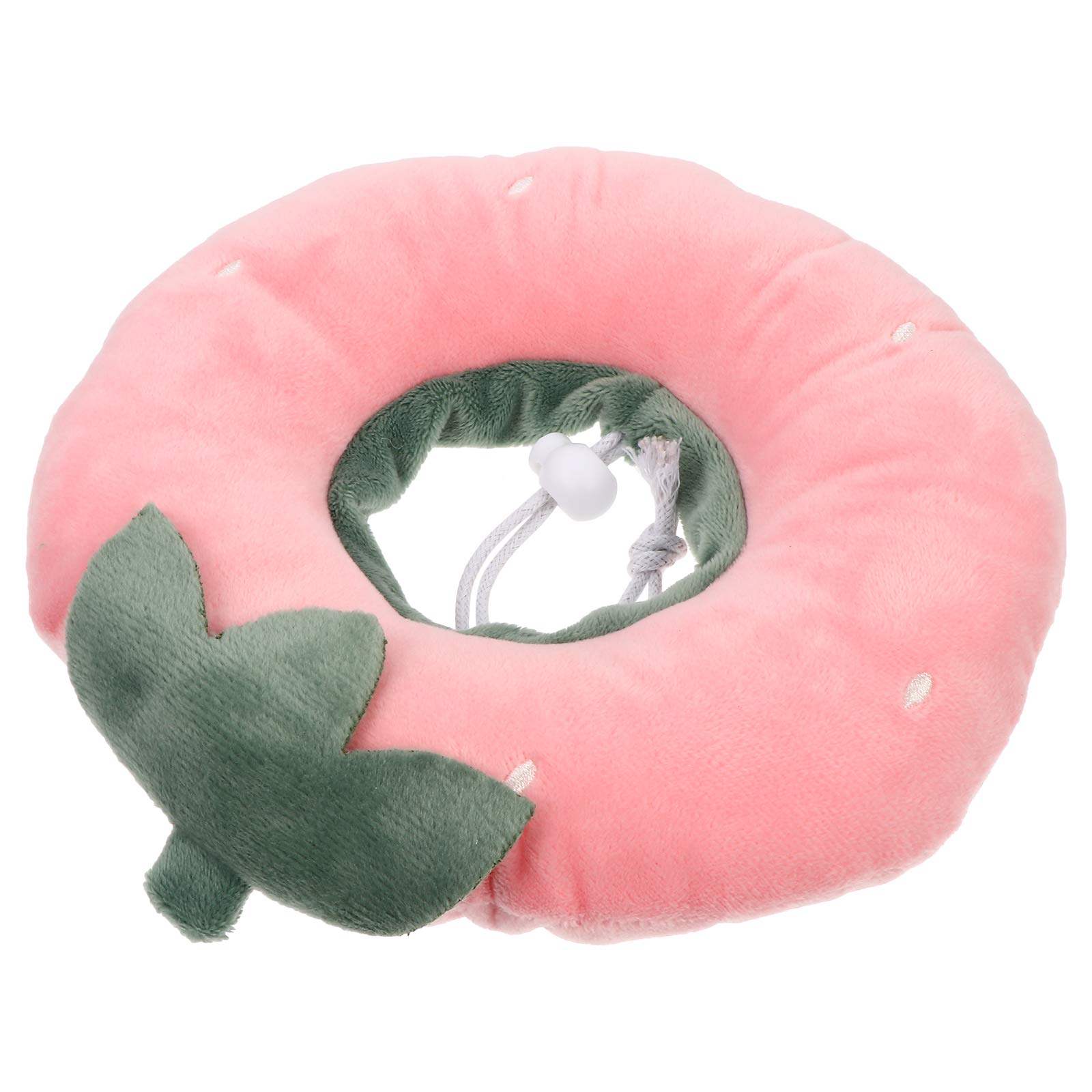 balacoo Small Cat Dog Recovery Collar Cute Strawberry Neck Cone Surgery Protective Collar Wound Healing Neck Cone Collars Size S