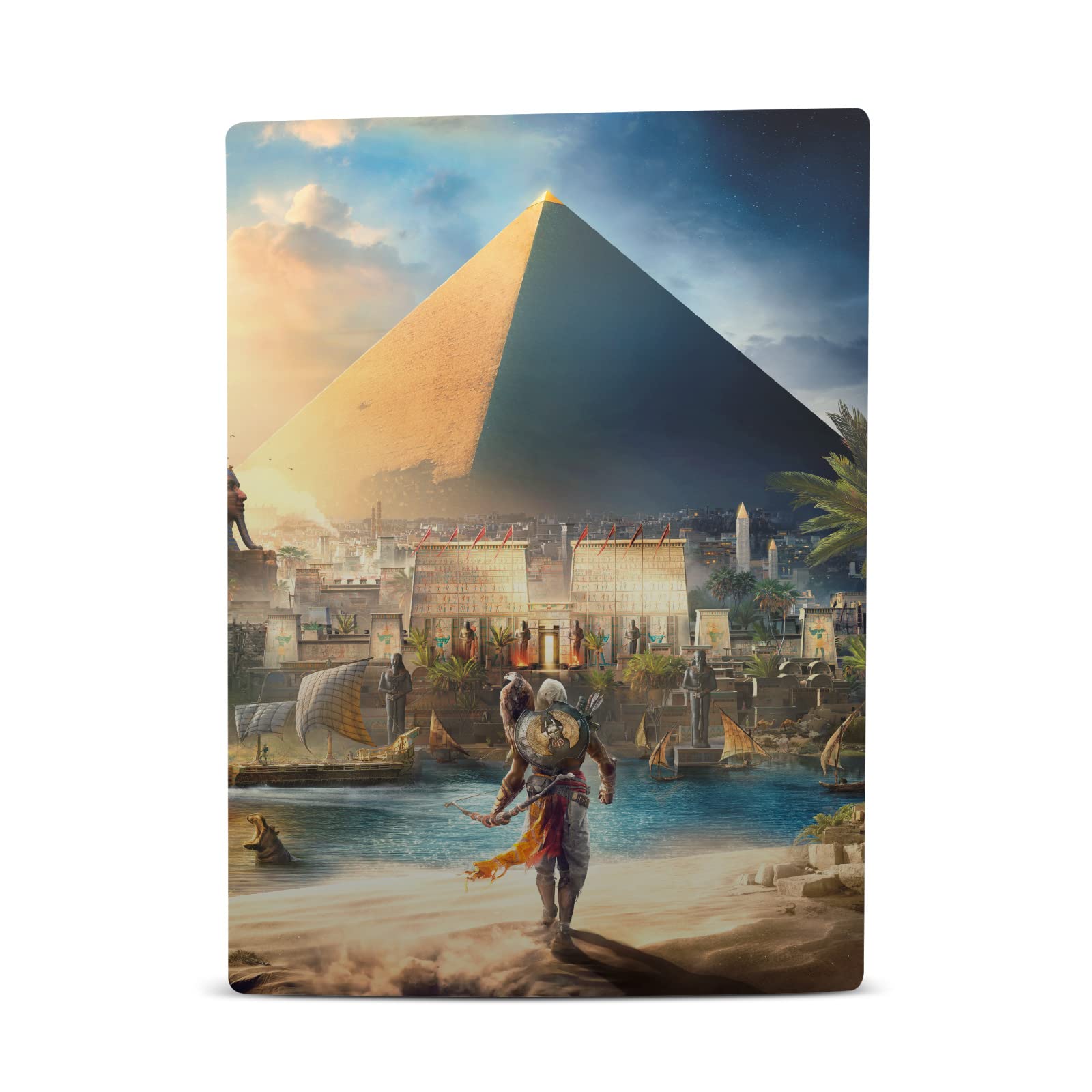 Head Case Designs Officially Licensed Assassin's Creed Key Art Bayek Origins Graphics Vinyl Faceplate Sticker Gaming Skin Decal Cover Compatible With Sony PlayStation 5 PS5 Digital Edition Console