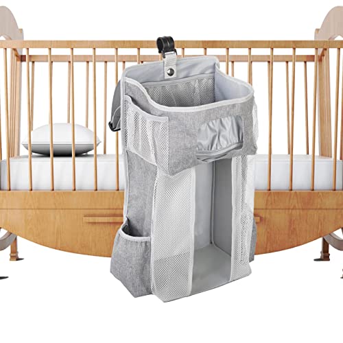 Hanging Diaper Organizer | Diaper Holder for Crib Car Nursery Organizer | Hanging Nursery Diaper Stacker Organizers for Cribs, Baby Essentials