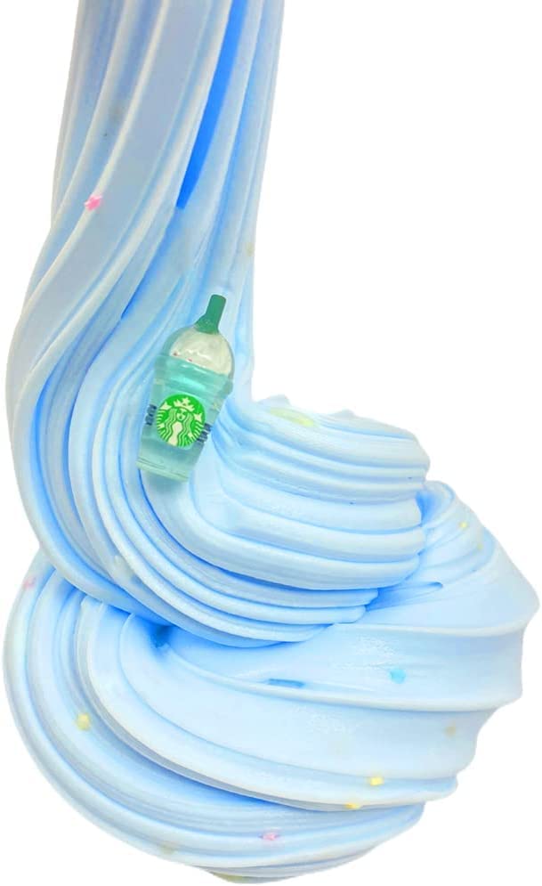 Blue Coffe Cup Butter Slime, Super Soft & Non-Sticky, Birthday Gifts for Girls and Boys