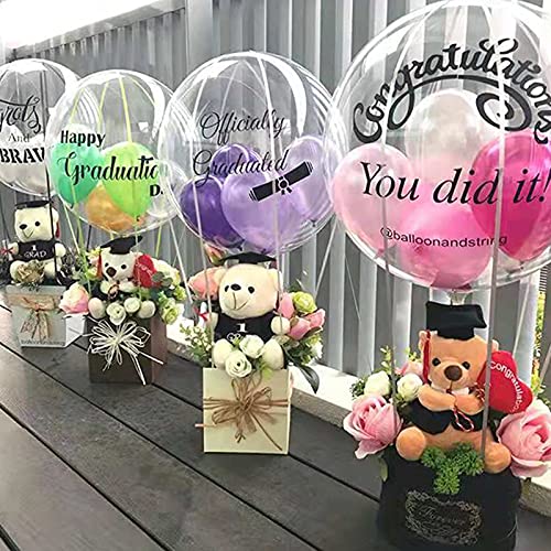 Balloon Stand Kit, 15 pack Balloon Stick Holder with Base for Table Top Centerpiece Party Decoration, Reusable Balloon Column Stand Suit for Happy Birthday/Baby Shower/Wedding Parties