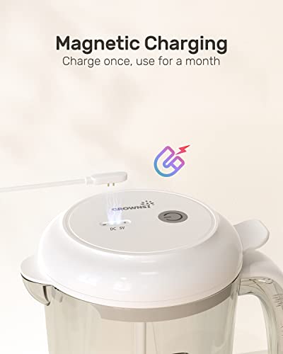 Grownsy Baby Formula Mixer Pitcher 32OZ, Magnetic Charging Electric Formula Mixing Pitcher, Auto Mixing for Formula Powder, Breastmilk, Without Air Bubbles or Lumping, BPA Free, Easy to Clean