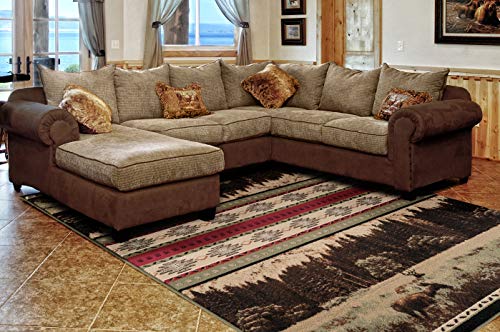 United Weavers of America Woodside Rug 5'3" x 7'2" Green