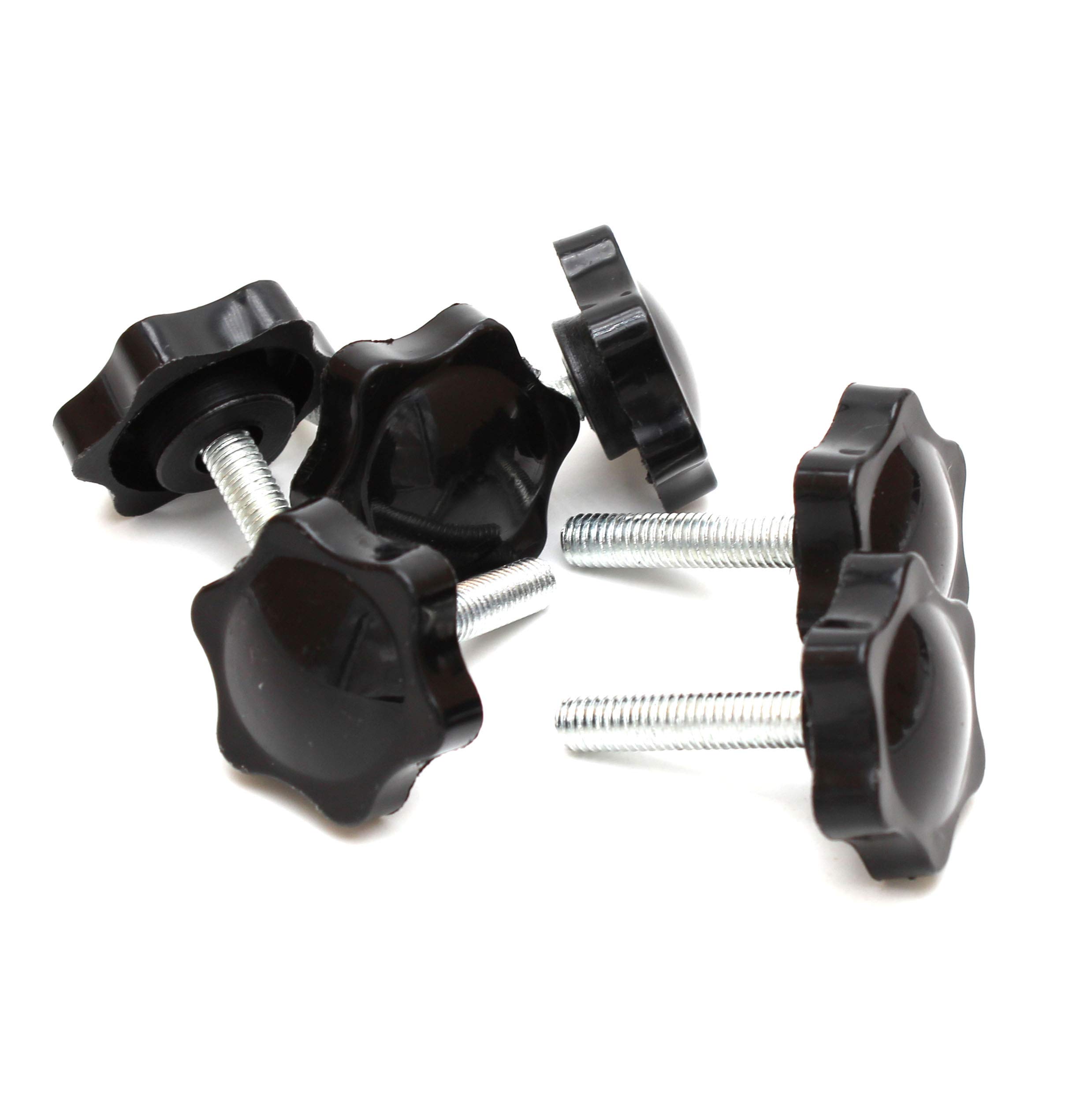 Smartsails 6 Pieces of Plum Shape M6x30mm Large Rubber Head Adjustment Bolt Knob Handle Screw Fan Accessories Hand Screw Screw Electrical Accessories Screw