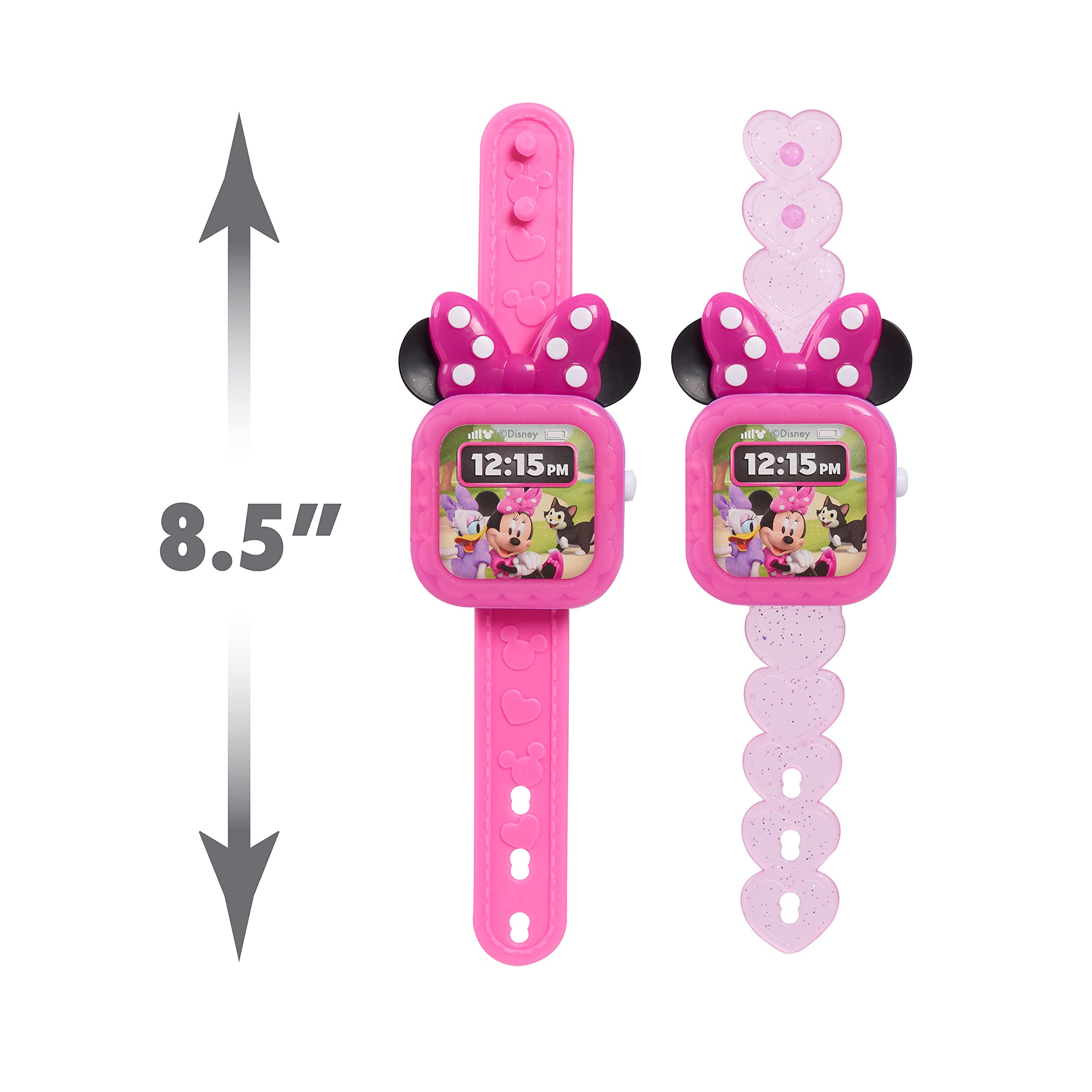 Disney Junior Minnie Mouse Play Smart Watch with Lights and Sounds, 3-pieces, Pretend Play, Kids Toys for Ages 3 Up by Just Play