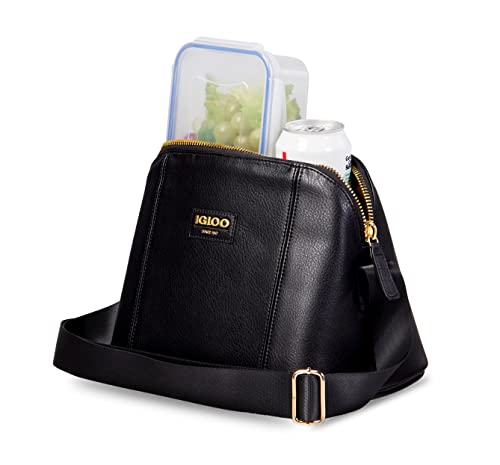 Igloo Black Premium Luxe Crossbody Softsided Bag