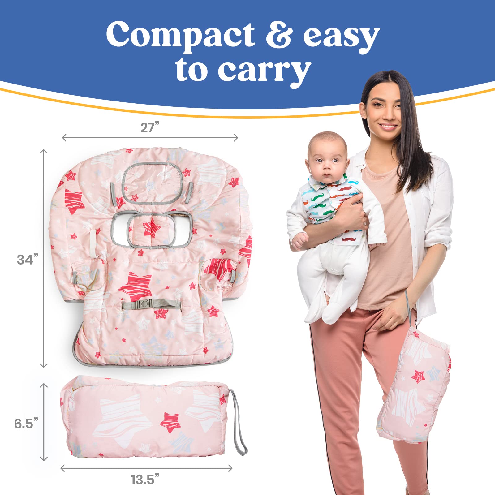 Baby Items: Diaper Bag & Shopping Cart Cover