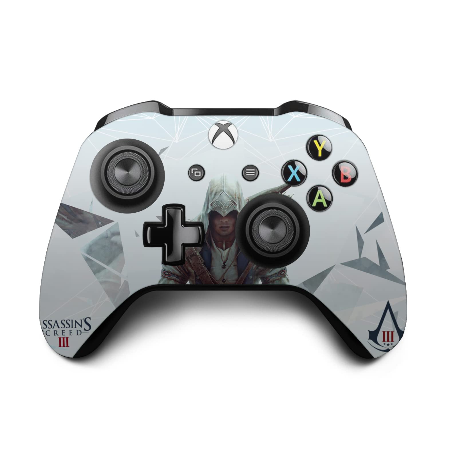 Head Case Designs Officially Licensed Assassin's Creed Connor III Graphics Vinyl Sticker Gaming Skin Decal Cover Compatible With Xbox One X Console and Controller Bundle