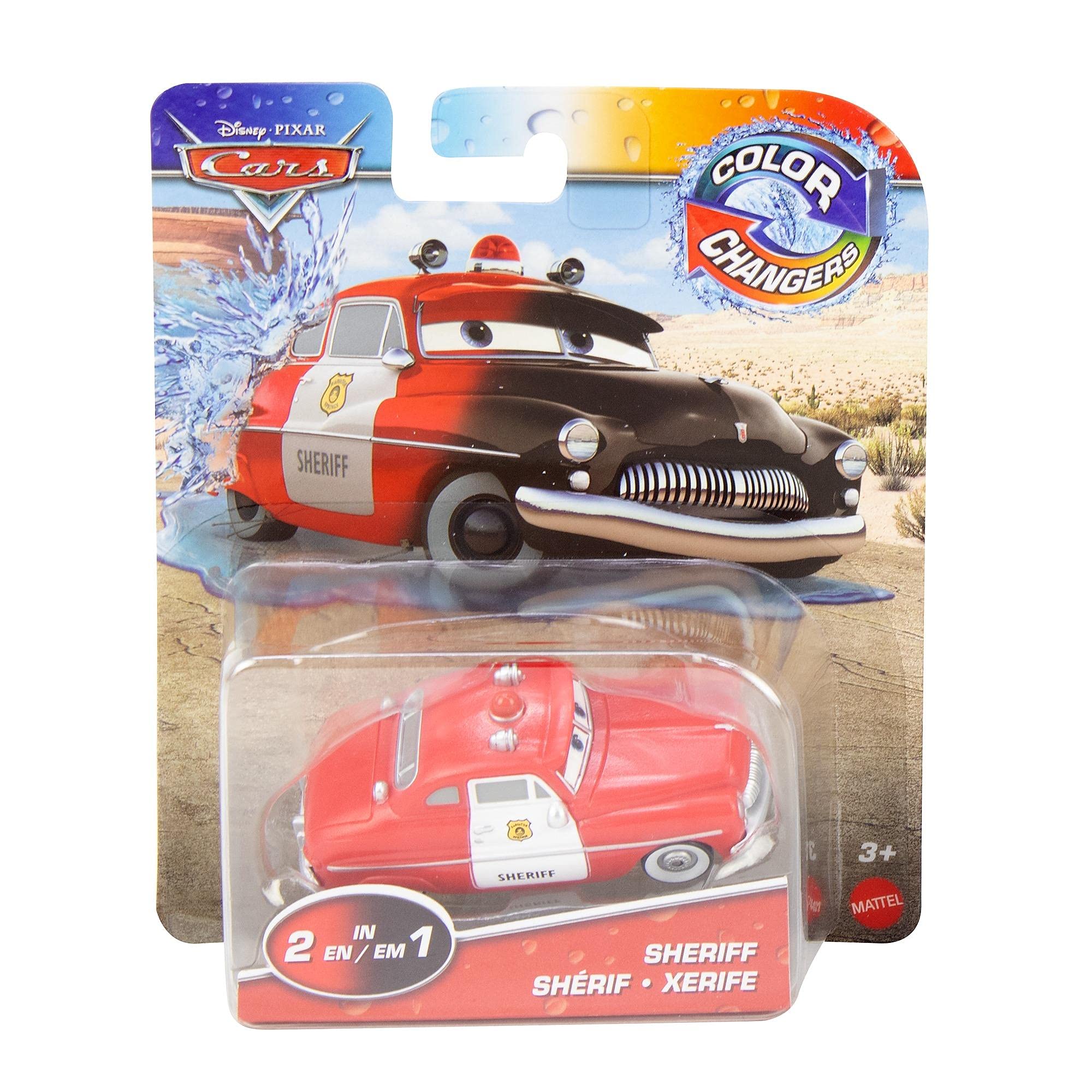 Disney Pixar Cars 2020 Color Changers Sheriff, GNY94