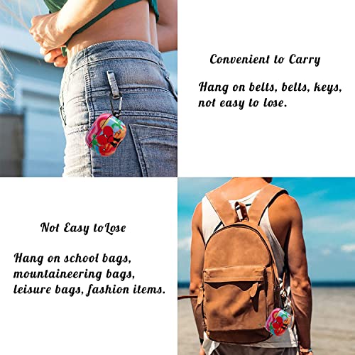 Auto Element Cute Interesting Bad Bun-ny Design Soft TPU Airpods Pro Case,with Fashion Kawaii Lanyard Keychain,Suitable Man Women Girl Airpods Pro Case