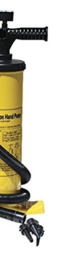 Advanced Elements Double Action Pump with Pressure Guage, Yellow, One Size With Canister, Hose, Gauge, Attachments