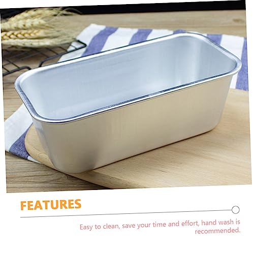 Cabilock Hamburger Buns Pizza Oven 1pc Toast Mold Jelly Donuts Nonstick Bread Box Household Toasting Box Non Stick Pan Aluminum Alloy Silver Household Hamburger Bun Cheesecake