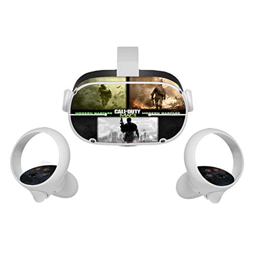 Amala NAIDU The War Modern Video Game Oculus Quest 2 VR Headset and Controller Skin, Vinyl Decal Skin for VR Headset and Controller, Virtual Reality Protective Accessories