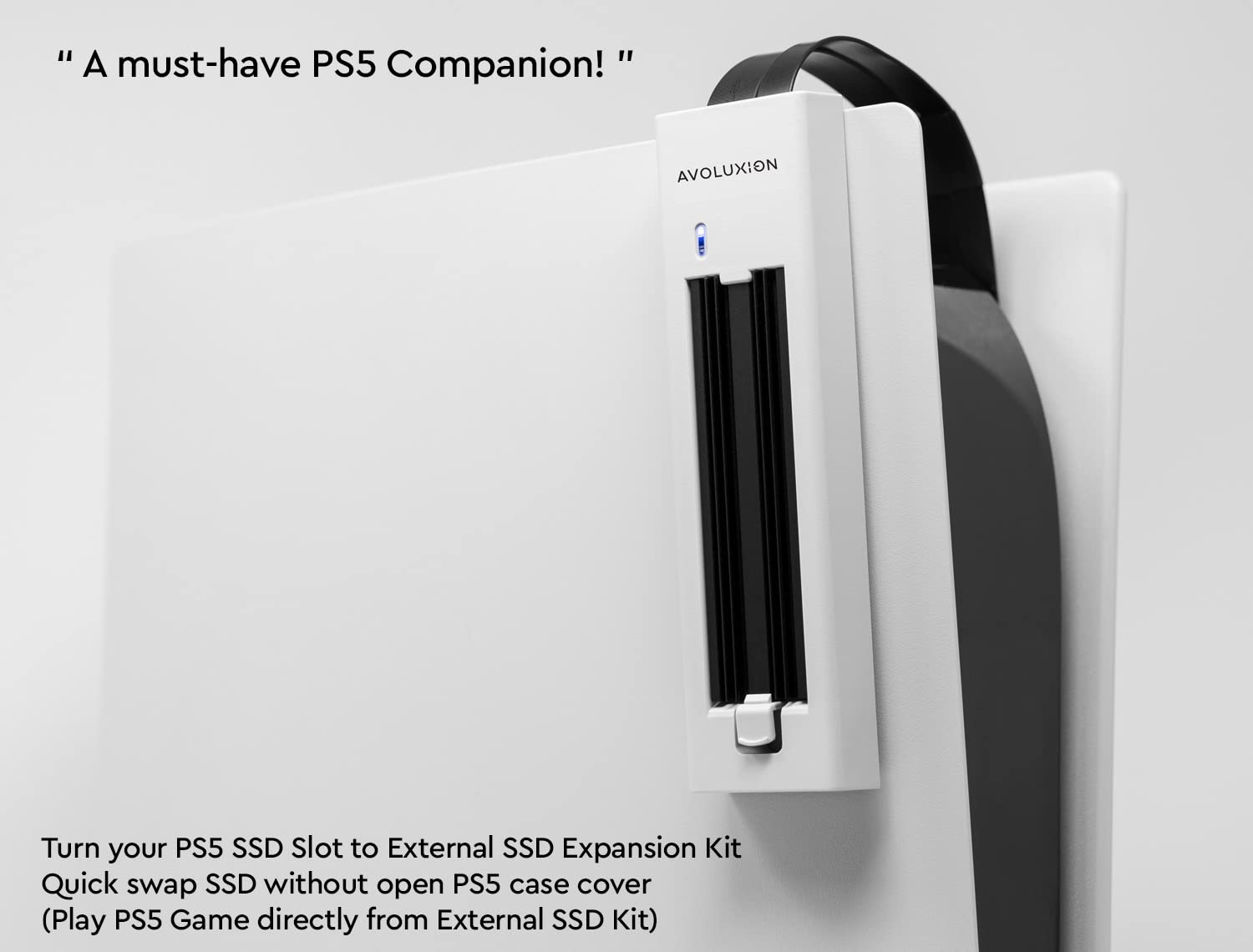 Avolusion PS5 SSD Heatsink with External SSD Expansion Kit for PS5 Game Console (PSX-i1-PS5)