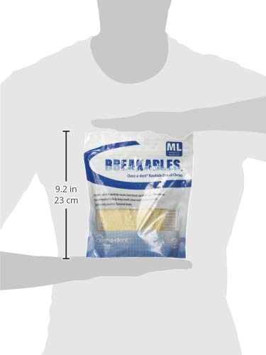 CEVA Animal Health Breakables Clenz-A-Dent Rawhide Dental Chews for Dogs, Medium/Large/11-50 lb/15 Count