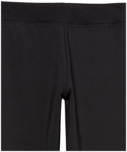 adidas Girls' Toddler AEROREADY Performance Long Tights, Black with Purple, 3T