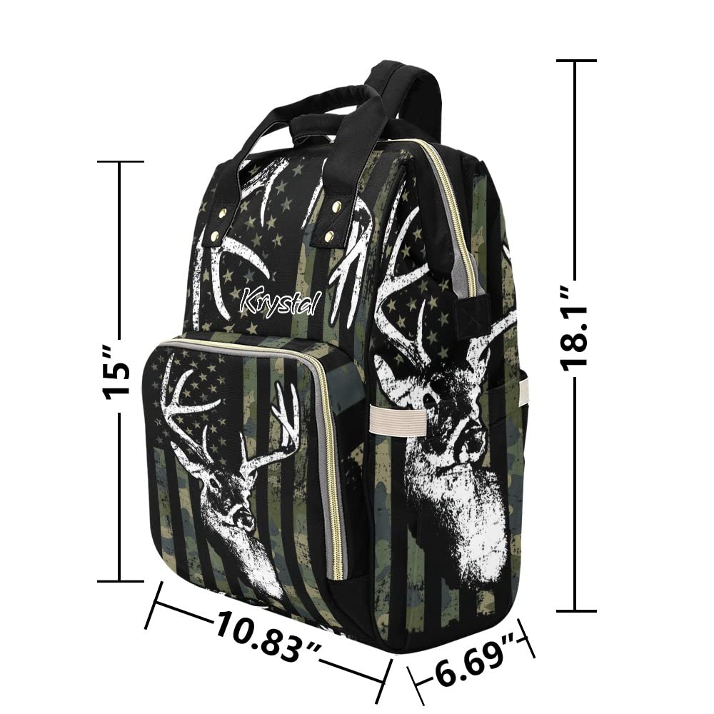 Diaper Bags with Name Waterproof Mummy Backpack Nappy Nursing Baby Bags Gifts Tote Bag for Women